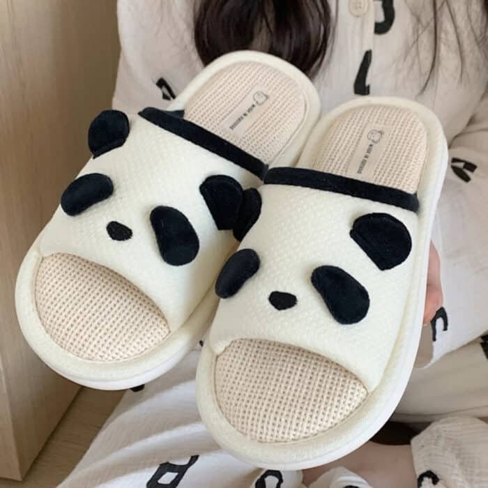 Pantoufle Panda Femme Ouverte - Le Coin du Chausson